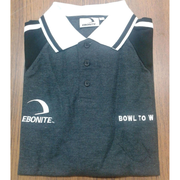 Home › Ebonite Tenpin Bowling Polo Shirt in Grey